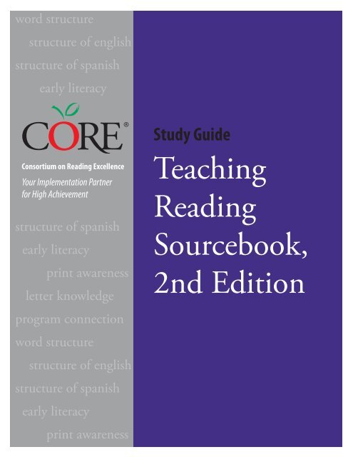 Teaching Reading Sourcebook, 2nd Edition - Core Teaching Reading Sourcebook, 2nd Edition - Core