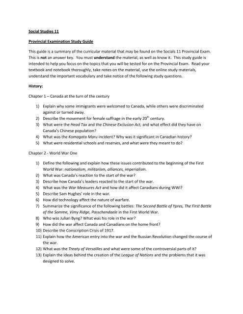 Download Social Studies 11 Review Guide - Dr. Charles Best ...