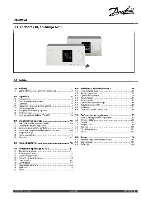 ECL Comfort 210, A230 Installation Guide - Danfoss.com