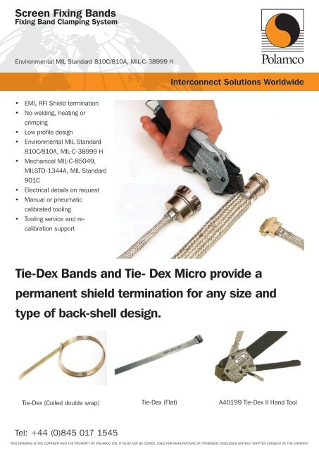 Tie-Dex Bands and Tie- Dex Micro provide a ... - Polamco Ltd