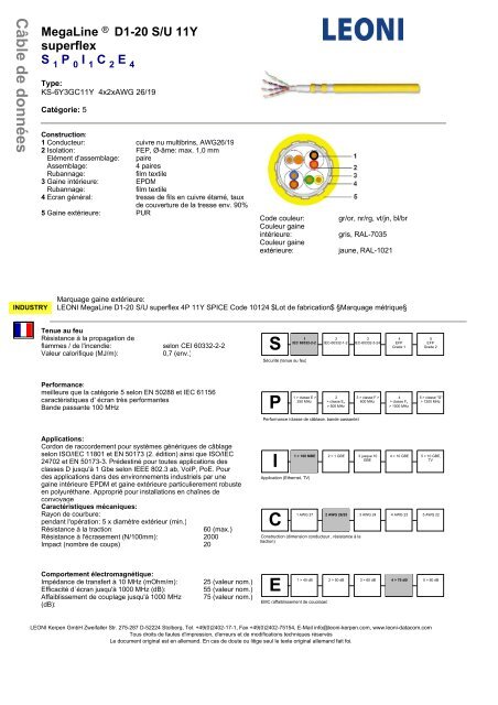 MegaLine Â® D1-20 S/U 11Y superflex S P I C E - Kerpen