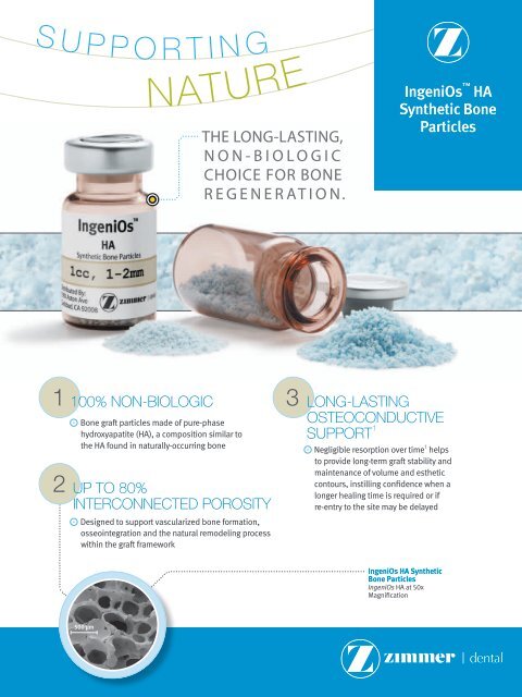 IngeniOs HA Synthetic Bone Particles - Zimmer Dental