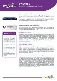 1645 Fibre Ethernet Access Device - OneAccess extranet