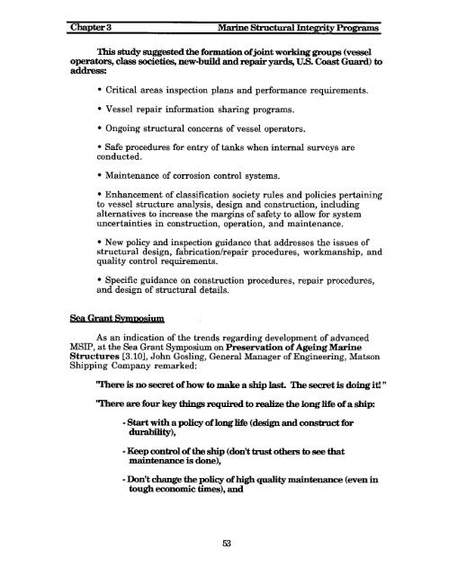 Marine Structural Integri