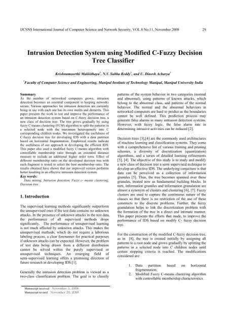 Intrusion Detection System Using Modified C Fuzzy Decision Tree