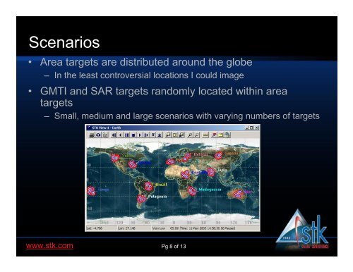 Scenarios • Area target