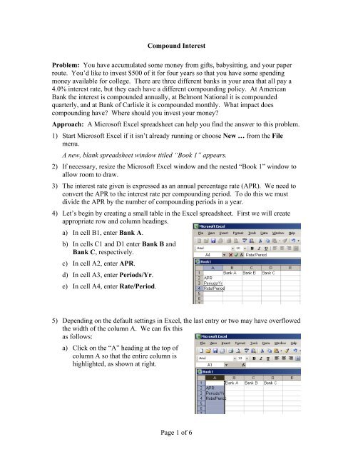 Compound Interest (PDF file) - Faculty Home Pages