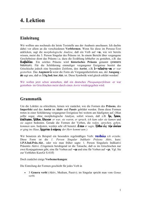 4. Lektion