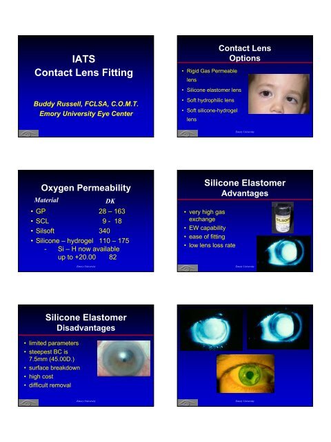 Infant Aphakia Contact lens fitting - The Private Eye Clinic