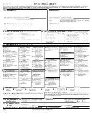 STATE OF NORTH CAROLINA DOMESTIC CIVIL ACTION COVER SHEET