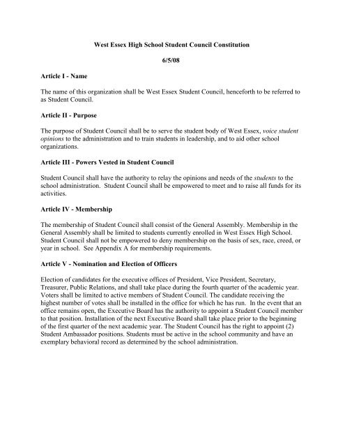 View/Download the Student Council Constitution