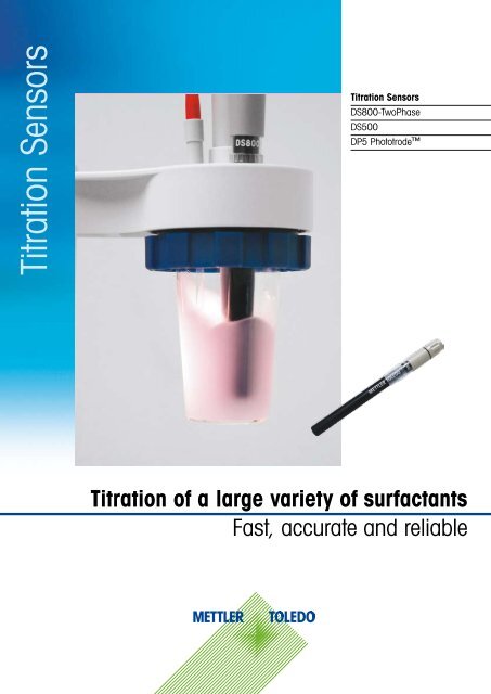 Titration Sensors - Mettler Toledo