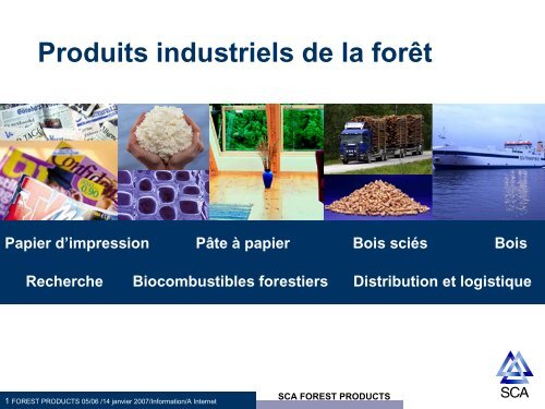 Slide presentation SCA Forest Products - SCA Forest Products AB
