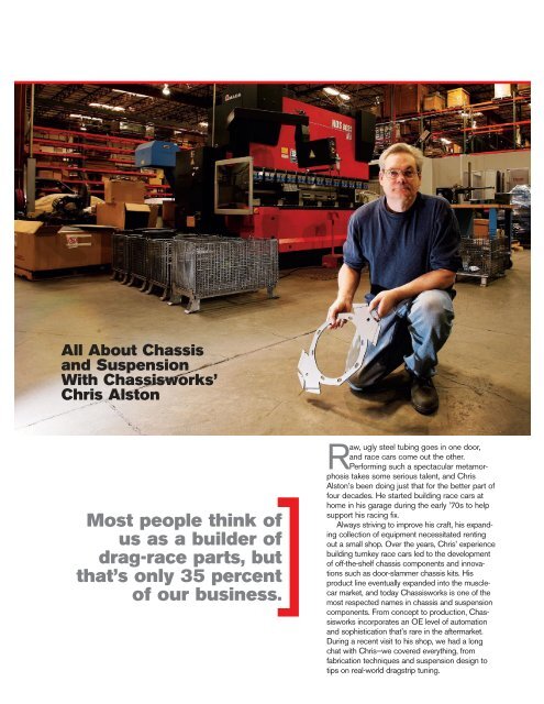 About Chassis and Suspension - Chris Alston's Chassisworks