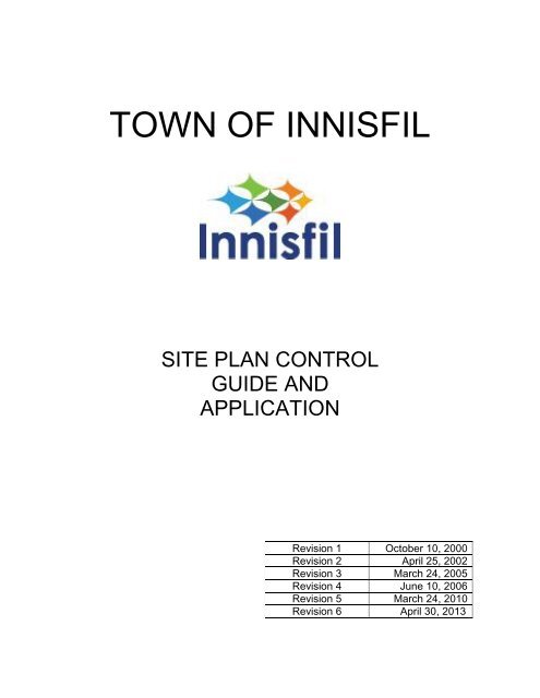Site Plan Application and Guide - Town of Innisfil