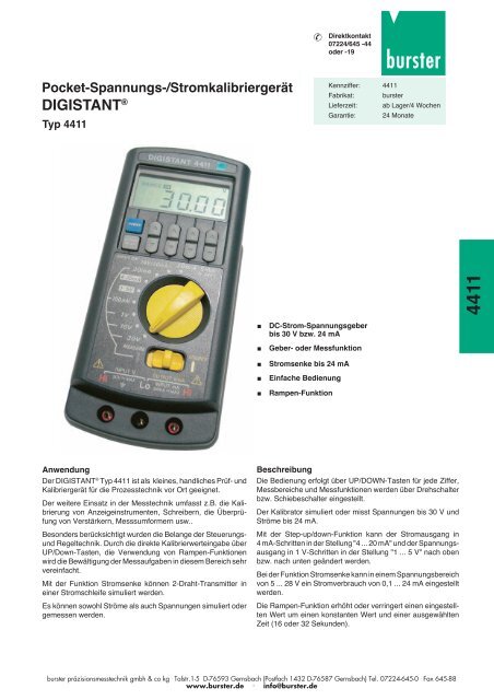 DIGISTANTÂ® - Burster