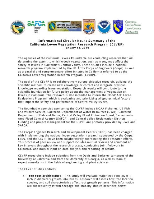 California Levee Vegetation Research Program ... - SAFCA