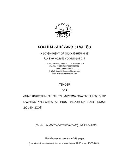 COCHIN SHIPYARD LIMITED