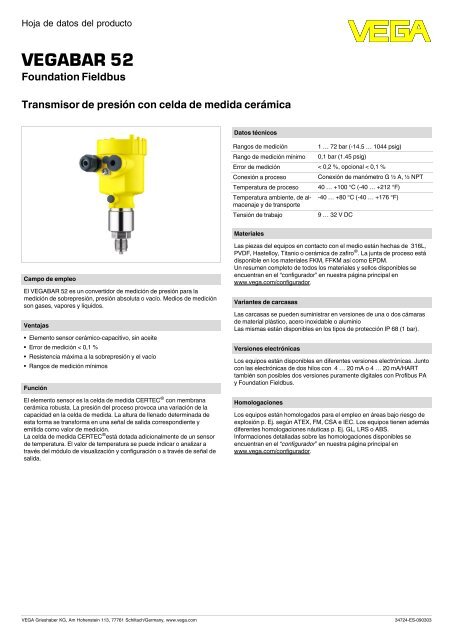VEGABAR 52 Foundation Fiel