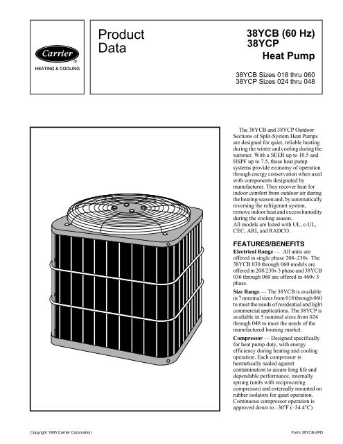 Product Data - Carrier