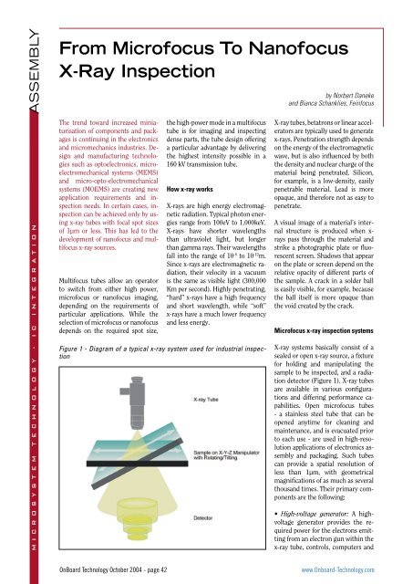 From Microfocus To Nanofocus X-Ray Inspection - OnBoard ...