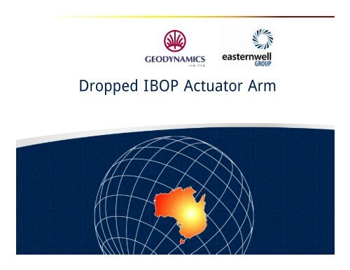 Dropped IBOP Actuator Arm - DrillSafe