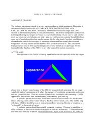PEDIATRIC ASSESSMENT TRIANGLE