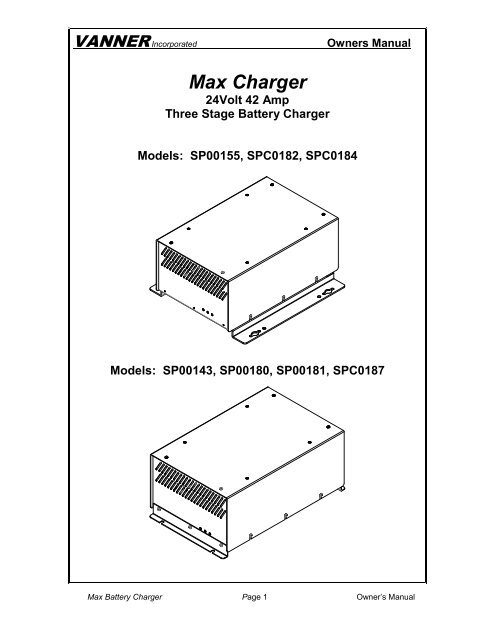 battery charger - Vanner