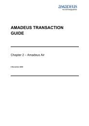 amadeus class codes