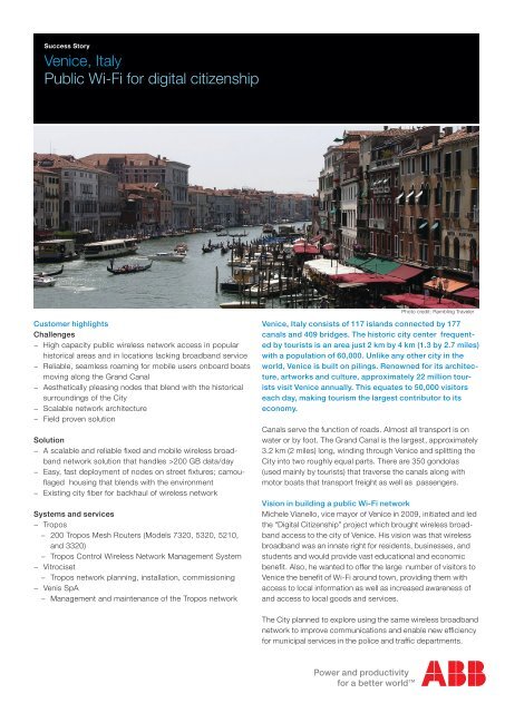 Public Wi-Fi for digital citizenship - Tropos Networks
