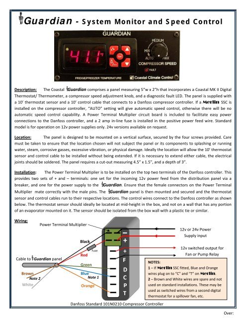 Guardian - System Monitor and Speed Control - Veco NA