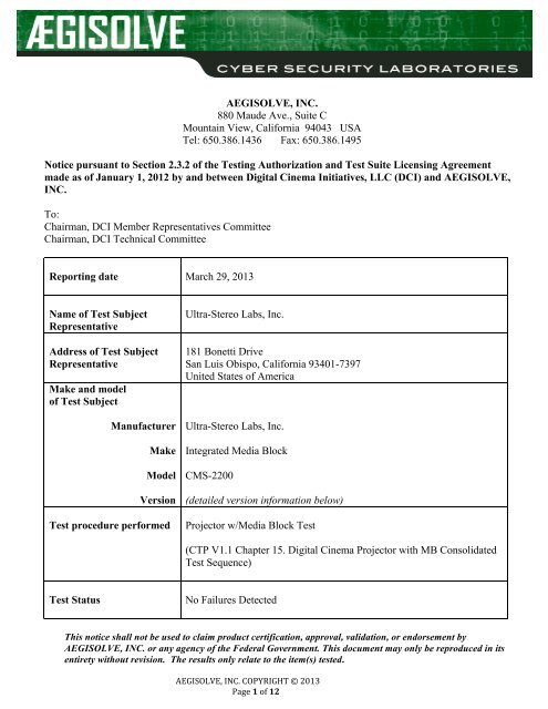 full pdf - Digital Cinema Initiatives