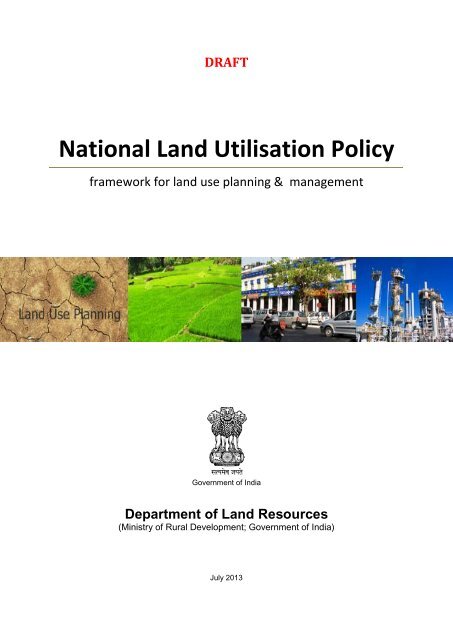 Draft Land Utilisation Policy - Department of Land Resources