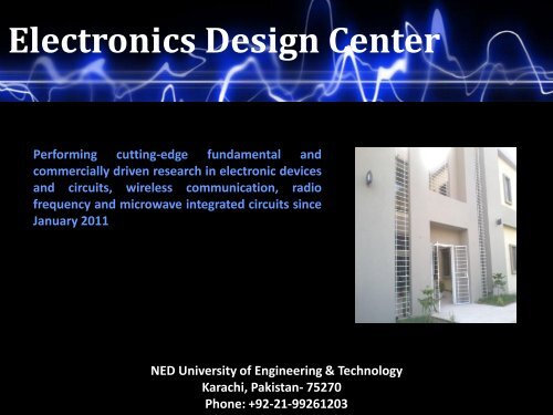 Presentation on EDC - NED University