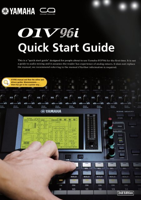 01V96i Quick Start Guide 2nd Edition - Yamaha Downloads