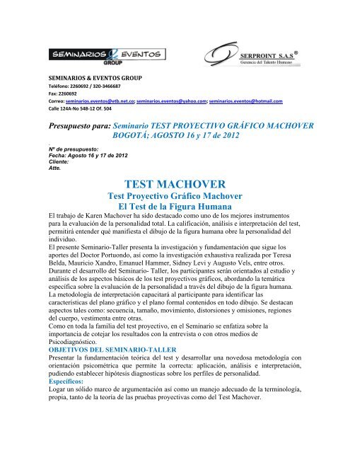 TEST MACHOVER - infopsicologica.com