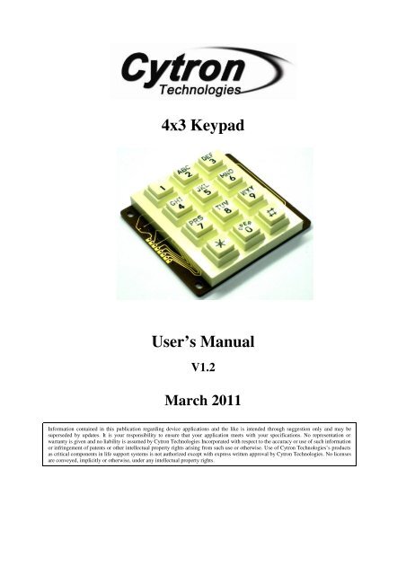 4x3_ Keypad_Users_Manual.pdf - Cytron Technologies