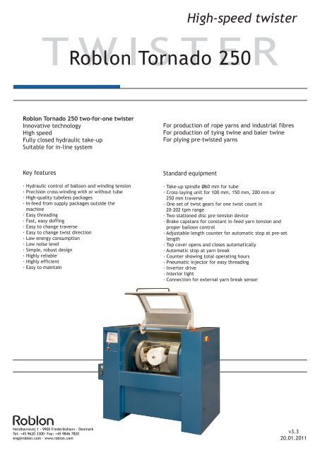 Roblon Tornado 250 - Roblon A/S