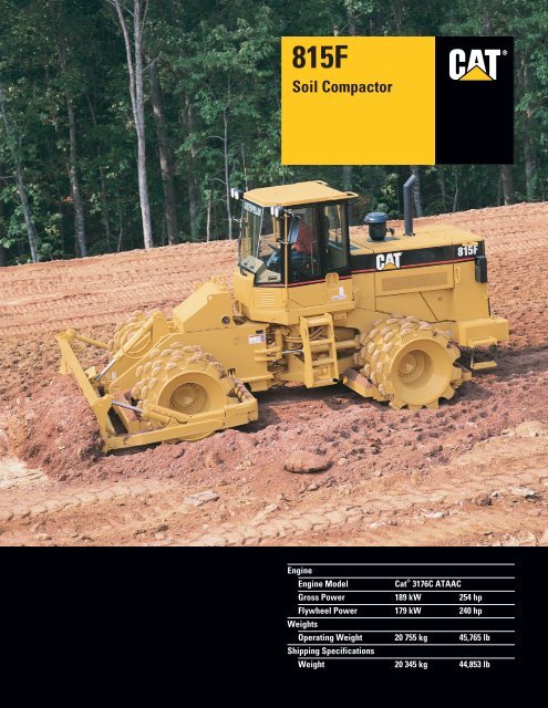 Specalog for 815F Soil Compactor, AEHQ5486-01