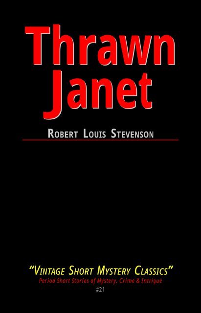 Thrawn Janet - Hornpipe Vintage Publications