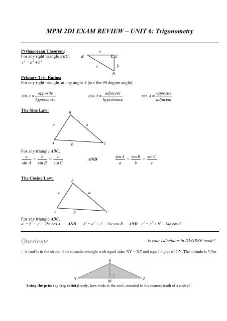 MPM2D1 EXAM REVIEW UNIT 6.pdf
