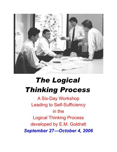 The Logical Thinking Process - Goal Systems International