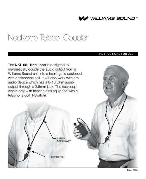Neckloop Telecoil Coupler - Williams Sound