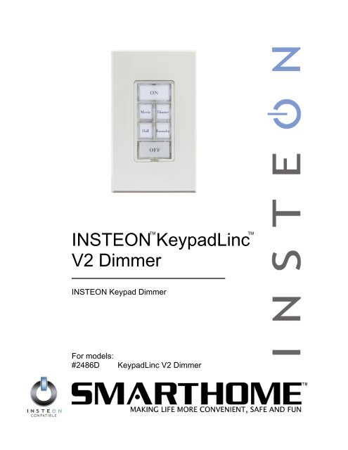 Insteon Ceiling Fan And Light Controller Fixture Module Dual Band ...