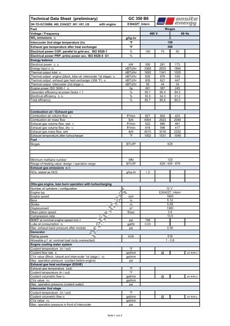 Technical Data Sheet (preliminary) GC 350 B6 - Stewart & Stevenson
