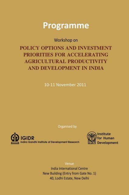 here. - Indira Gandhi Institute of Development Research