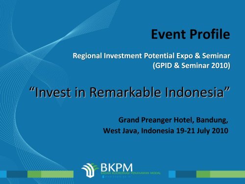 GPID & Seminar 2010 - NSCCI