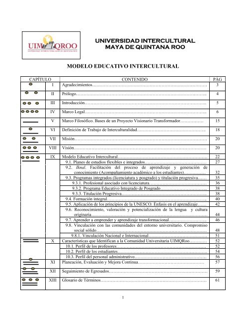 MODELO EDUCATIVO INTERCULTURAL ... - UIMQRoo