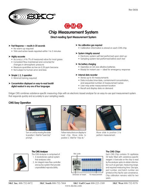 Chip Measurement System Spec Sheet PDF Document ... - SKC Inc.