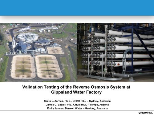 Reverse Osmosis System Integrity Testing and Ongoing Operations ...